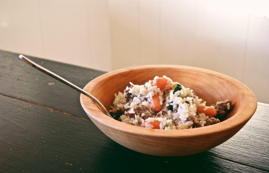 Seasonal Veggie & Beef Bowl – Homestead Mamas